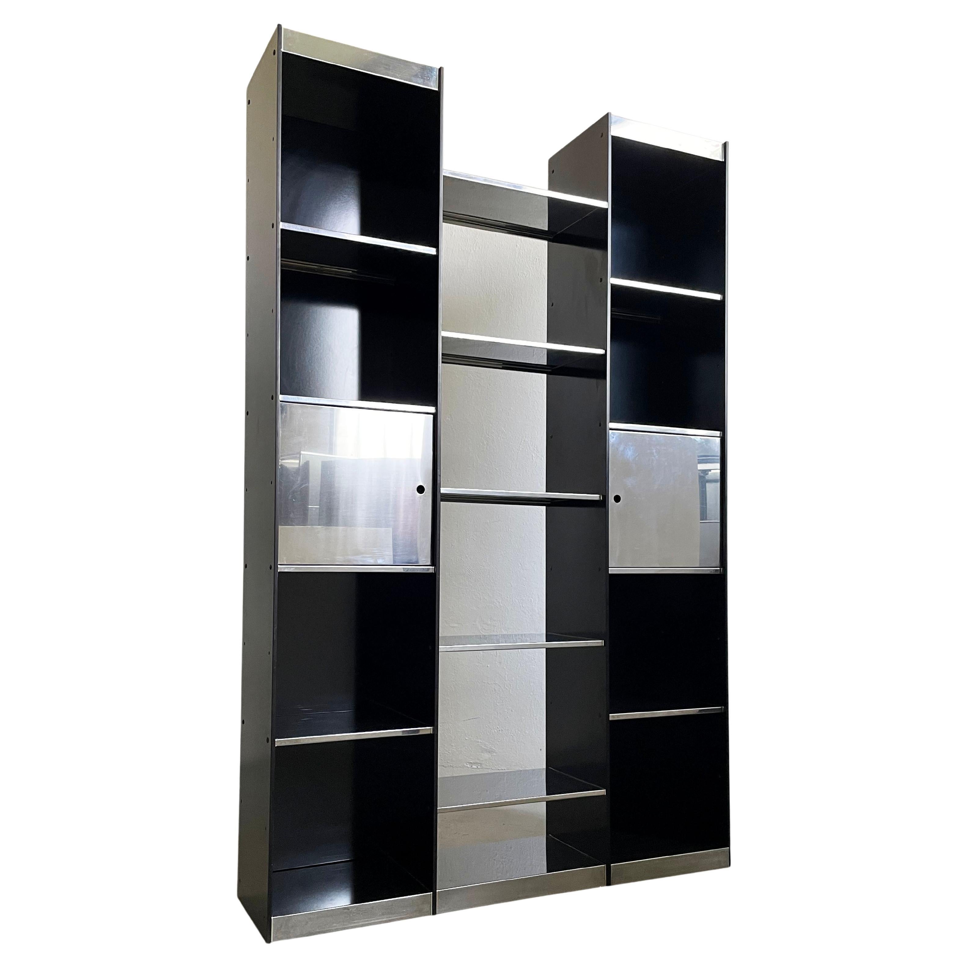 Very Rare Italian Modern Library Bookcase by Willy Rizzo for Cidue ...