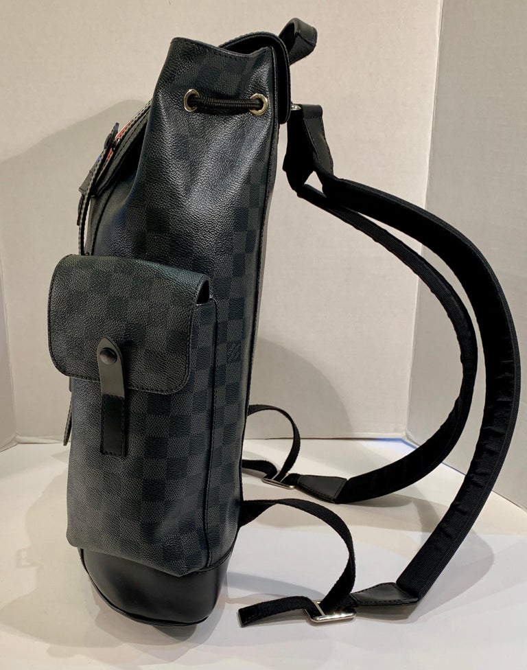 Very Rare Louis Vuitton Special Edition Christopher PM Damier Graphite ...