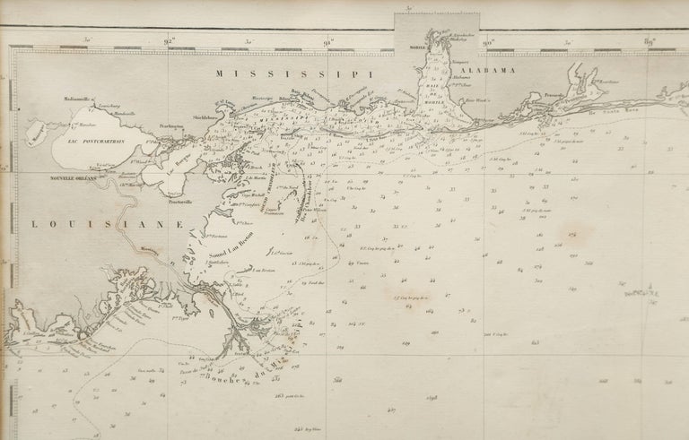 Very Rare Marine Map of Florida, France, 1864 at 1stDibs