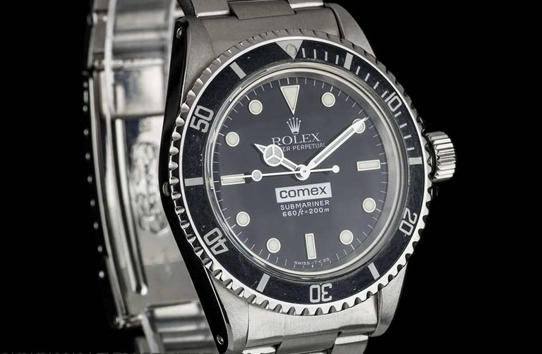 Very Rare Rolex Stainless Steel Comex Submariner Black Dial at 1stDibs