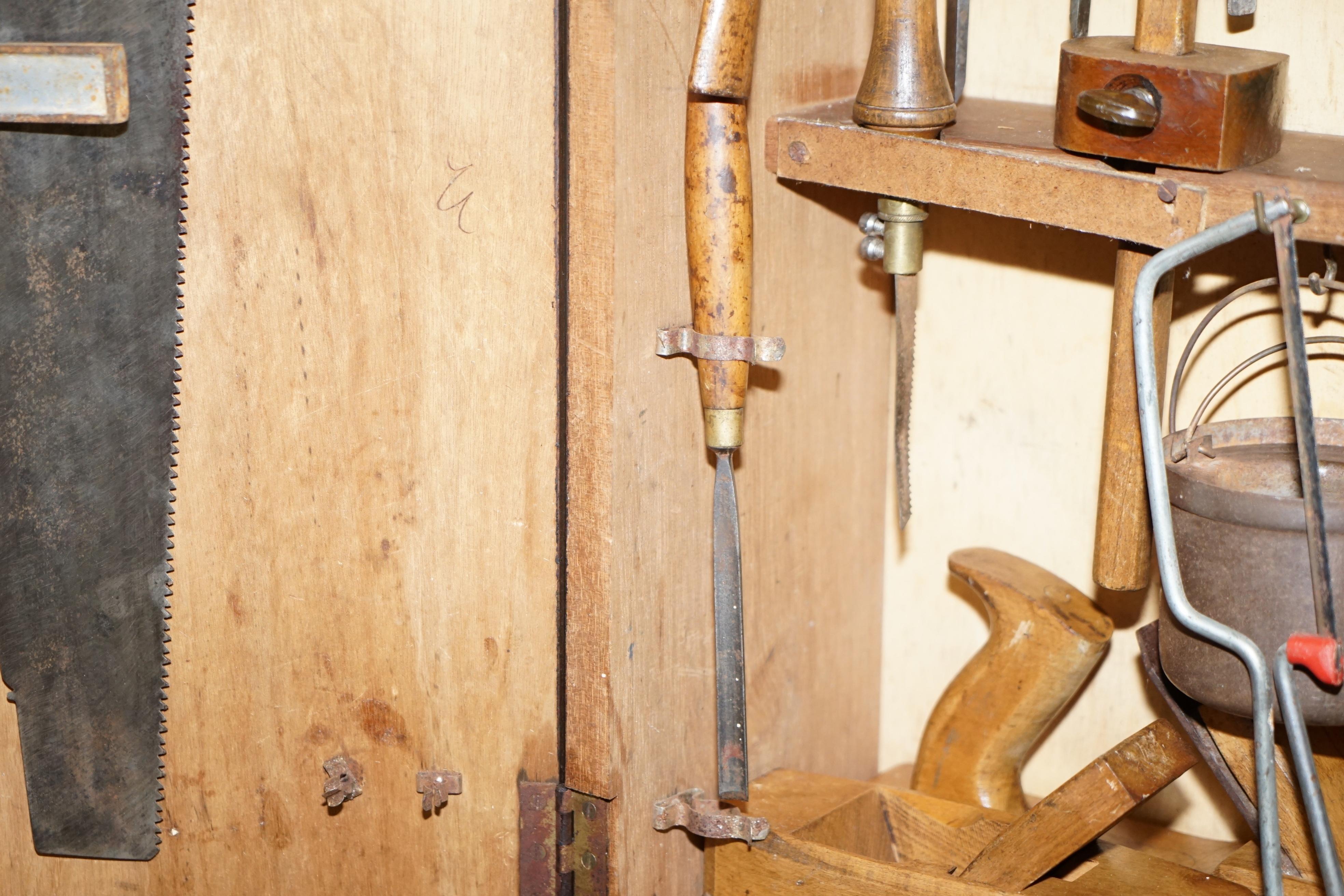 Very Rare Salmen Master Brand circa 1940s Carpenters Tool Cabinet and ...