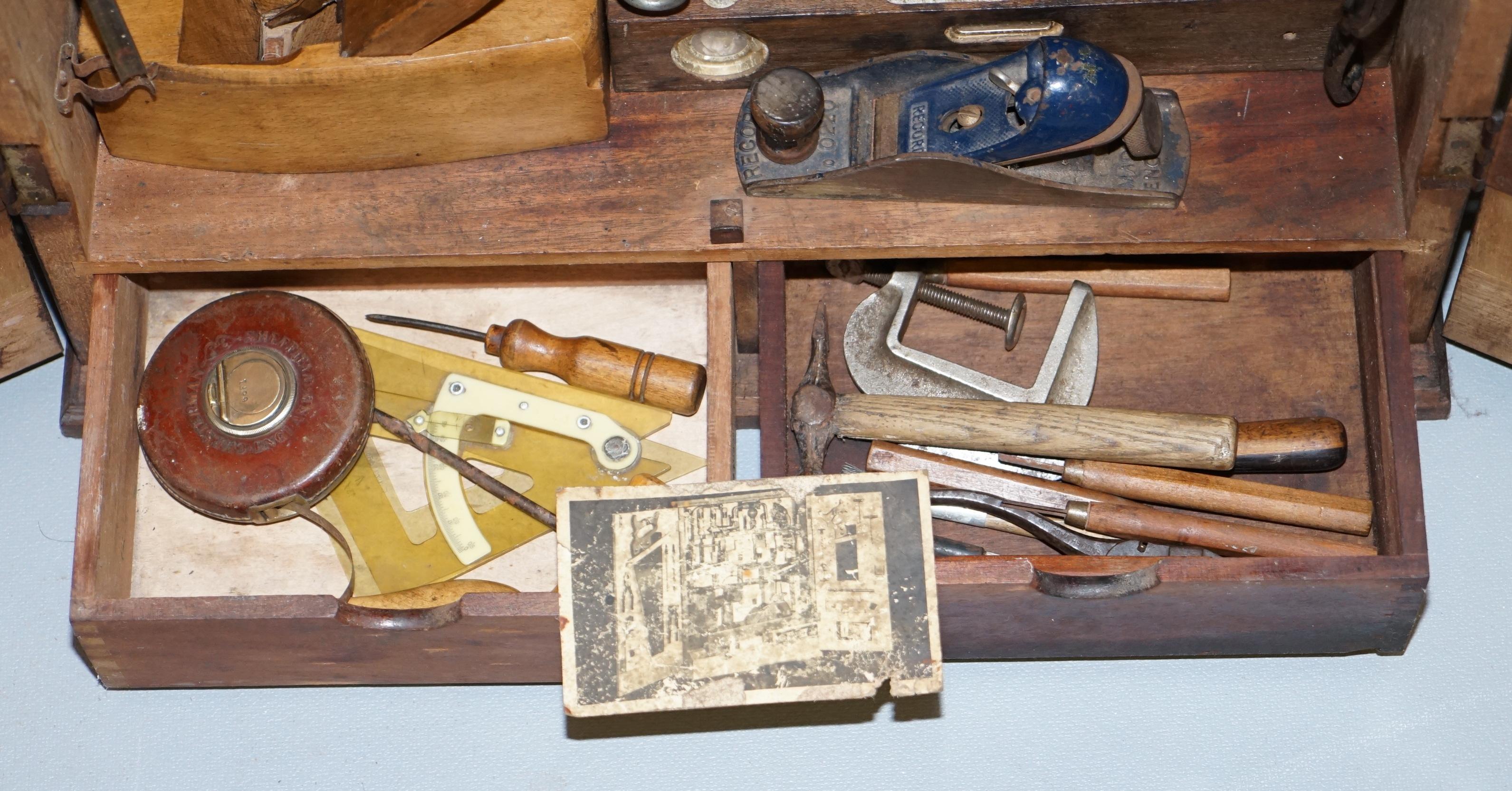 Very Rare Salmen Master Brand circa 1940s Carpenters Tool Cabinet and ...