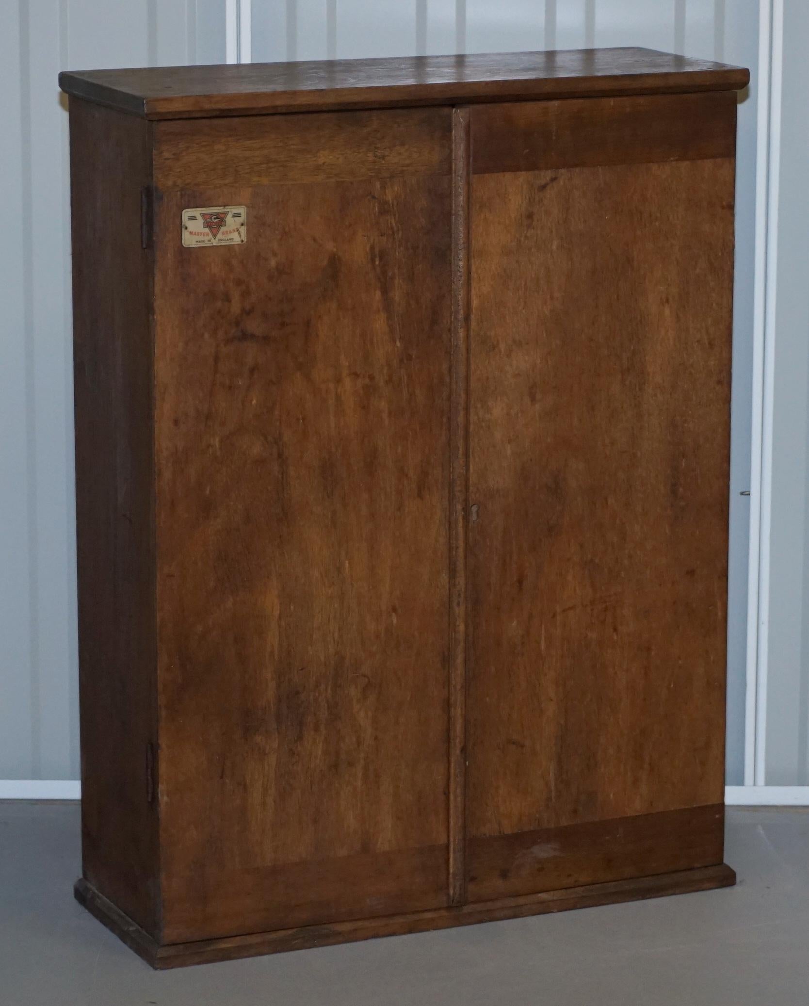 Very Rare Salmen Master Brand circa 1940s Carpenters Tool Cabinet and ...
