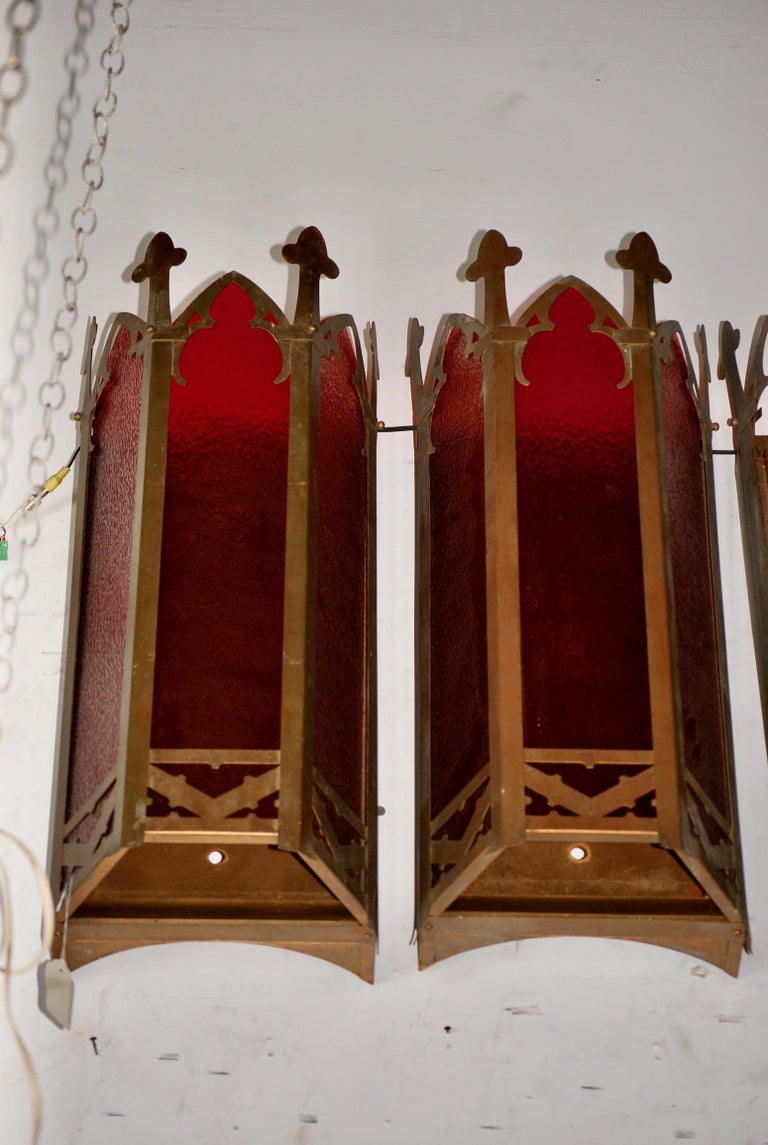 Very Rare Set of Twenty Large, 1940s Church Indoor or Outdoor Sconces ...