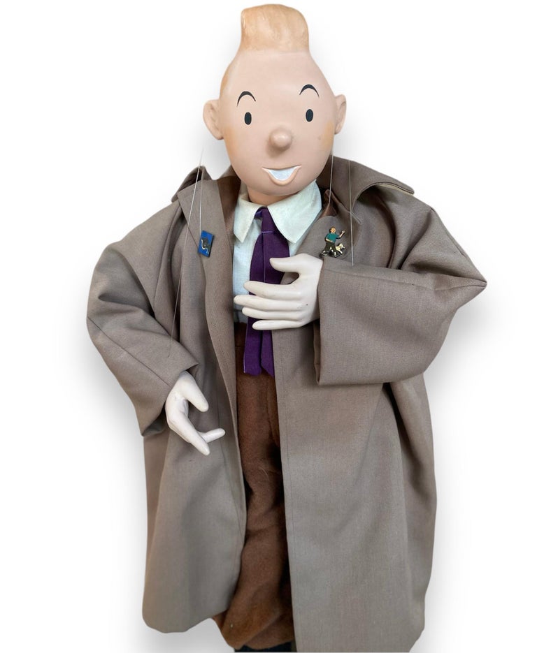 Very Rare Tintin Puppet Hergé, Georges Remi Dit For Sale at 1stDibs