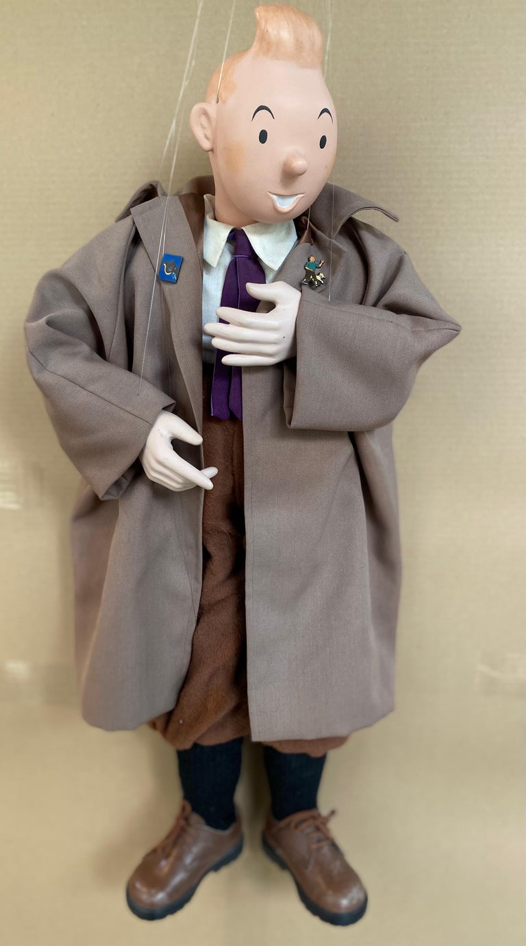 Very Rare Tintin Puppet Hergé, Georges Remi Dit For Sale at 1stDibs