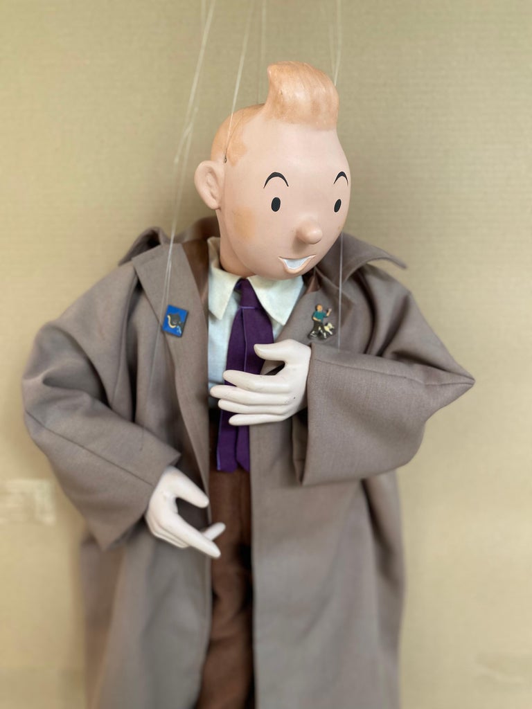 Very Rare Tintin Puppet Hergé, Georges Remi Dit For Sale at 1stDibs