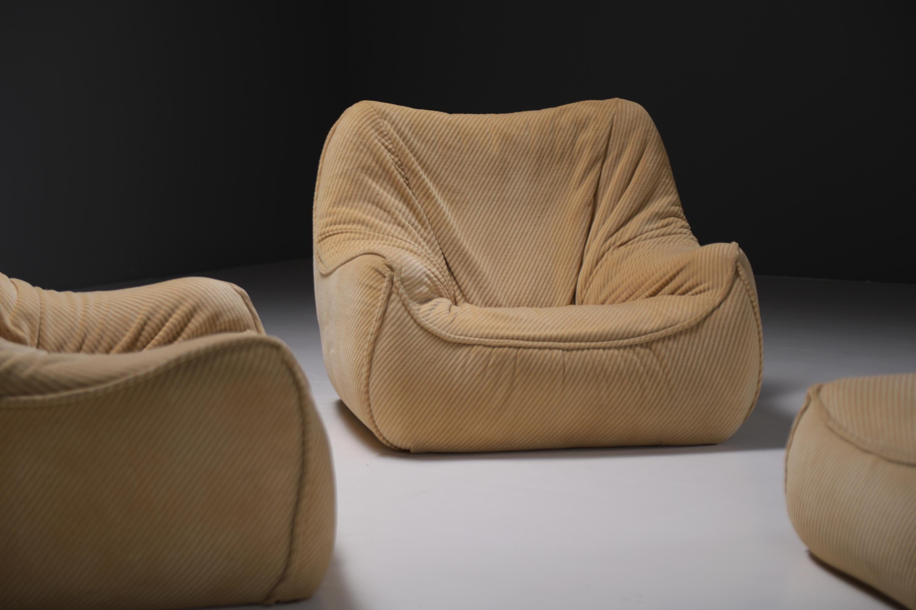 Very rare vintage Orego sofa set by Bernard Govin for Atelier ...