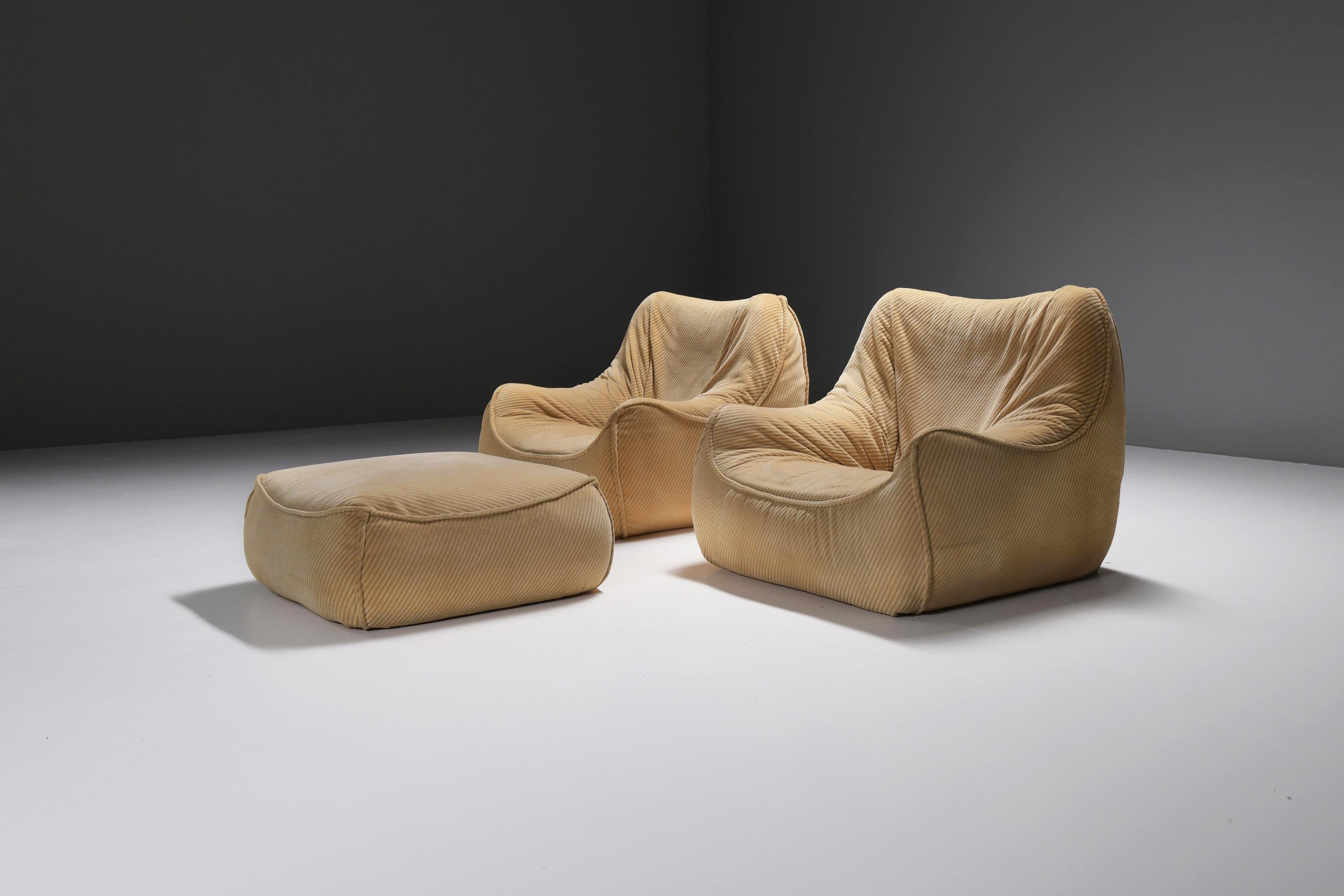 Very rare vintage Orego sofa set by Bernard Govin for Atelier ...