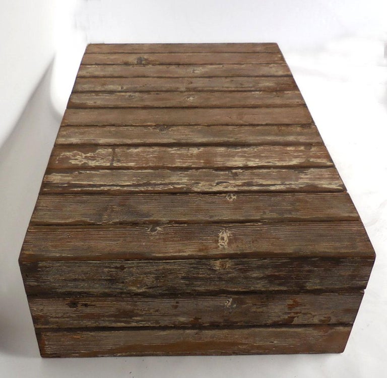 Very Rustic Reclaimed Wood Coffee Table For Sale at 1stDibs | rustic ...