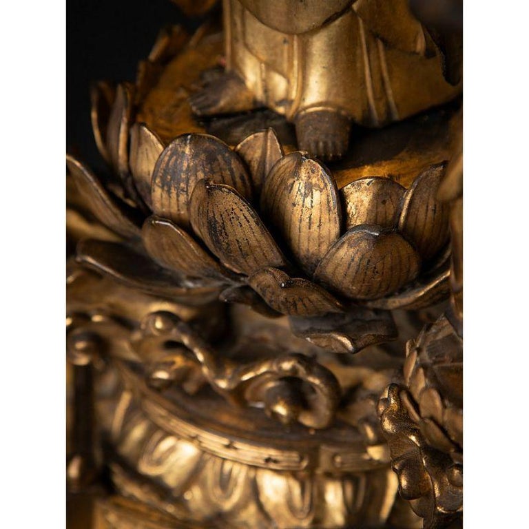 Very Special Antique Japanese Amida Buddha, Triad from Japan For Sale ...
