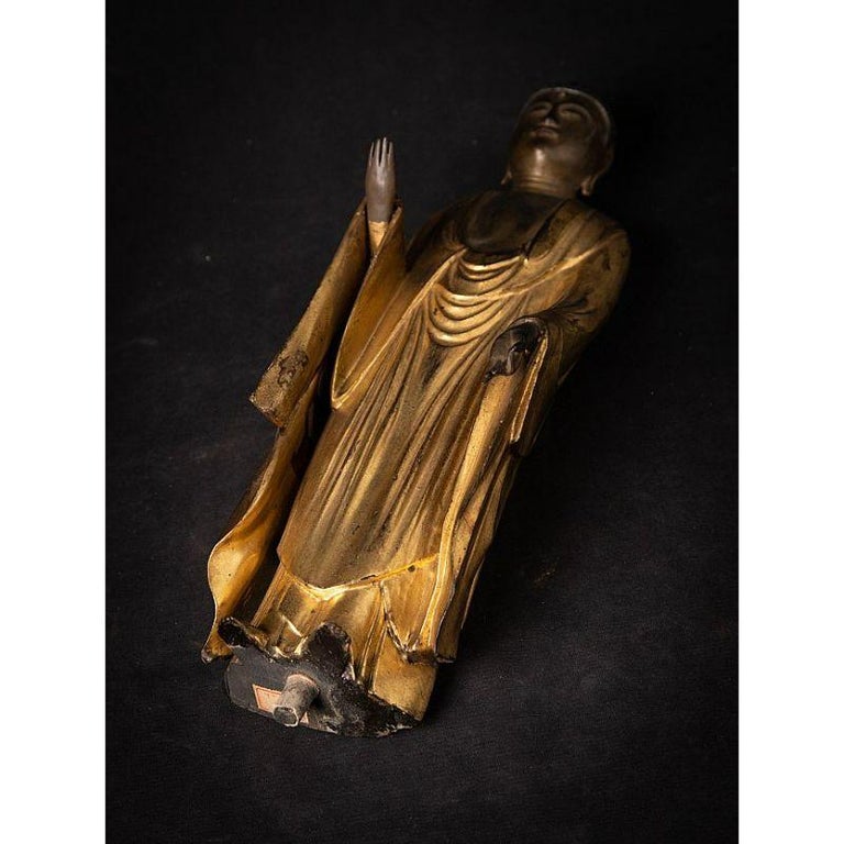 Very Special Antique Japanese Amida Buddha, Triad from Japan For Sale ...
