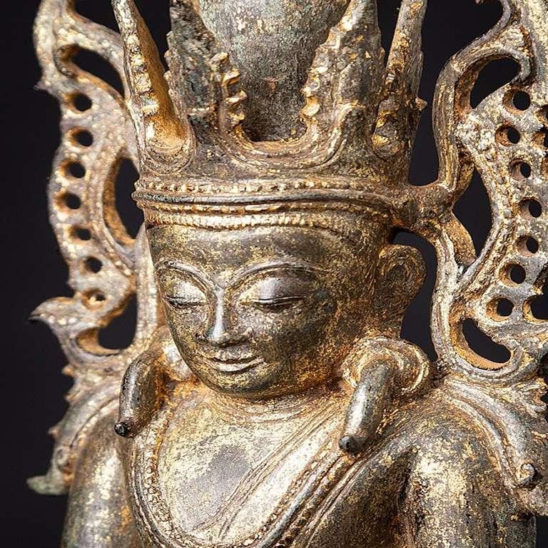 Very Special Bronze Burmese Buddha Statue from Burma For Sale at 1stDibs