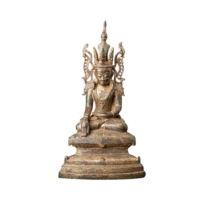 Very Special Bronze Burmese Buddha Statue from Burma For Sale at 1stDibs