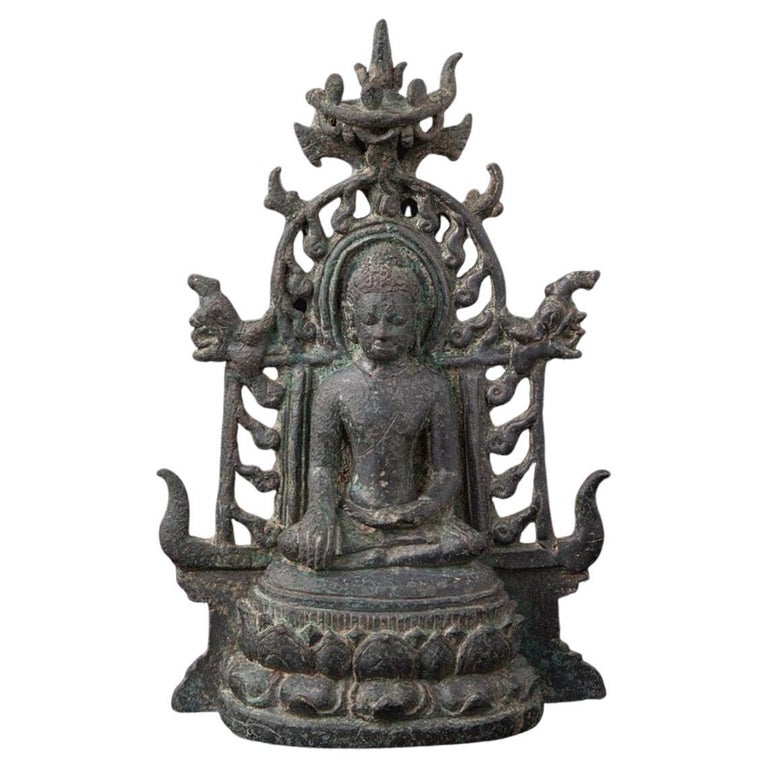 Very Special Bronze Pyu Buddha Statue from Burma For Sale at 1stDibs