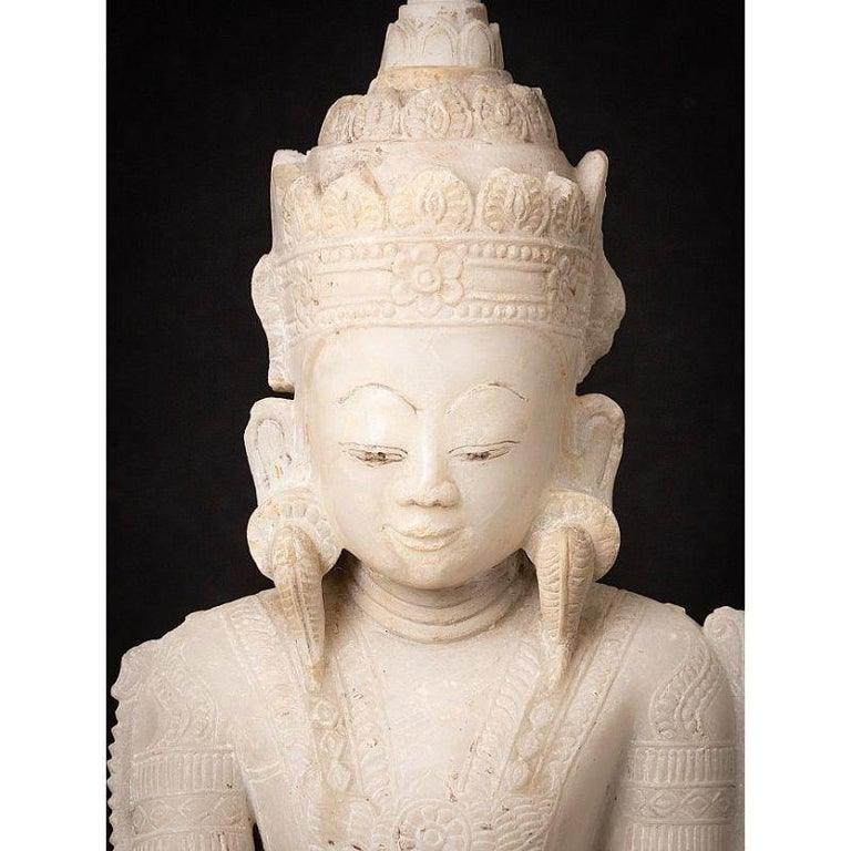 Very Special Burmese Marble Buddha Statue from Burma For Sale at 1stDibs