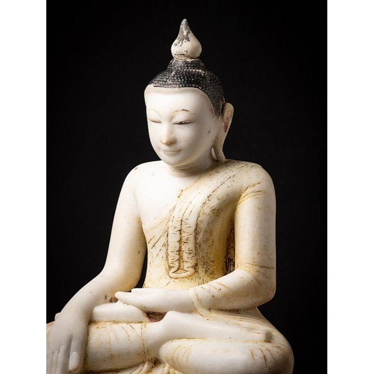 Very Special Burmese Marble Buddha Statue from Burma For Sale at 1stDibs