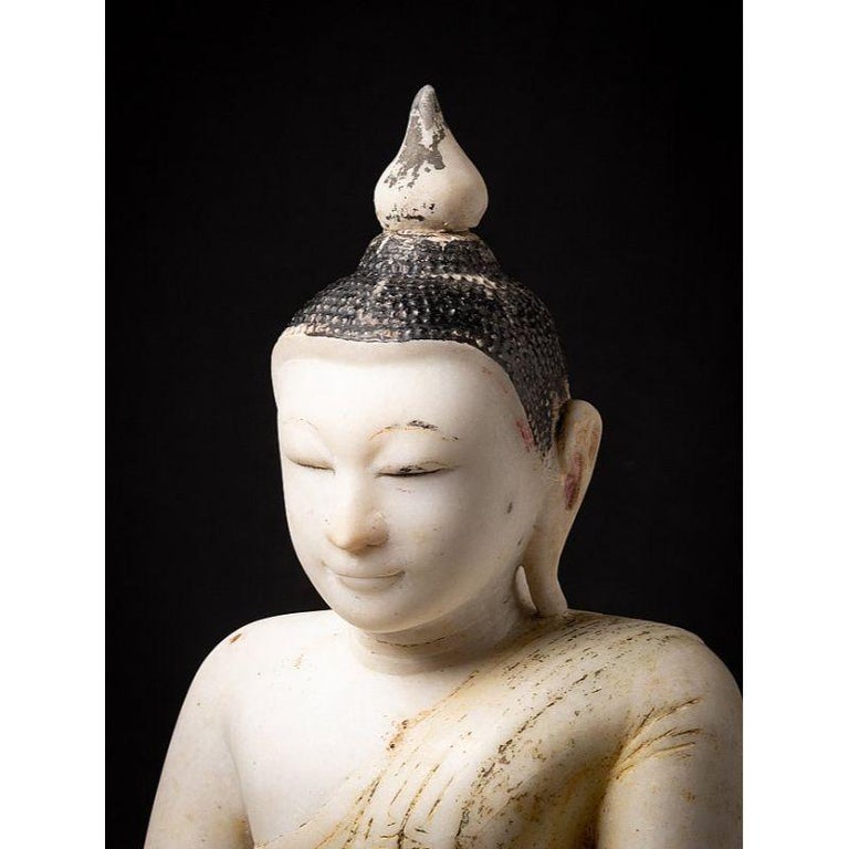 Very Special Burmese Marble Buddha Statue from Burma For Sale at 1stDibs