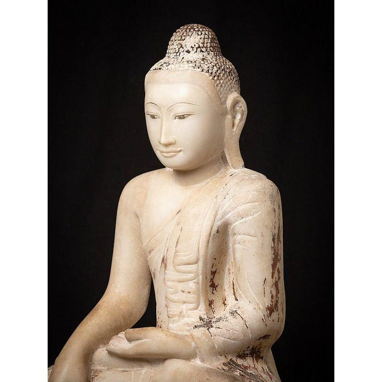 Very Special Marble Burmese Buddha Statue from Burma For Sale at 1stDibs