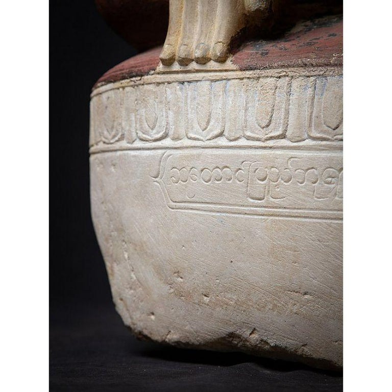 Very Special Museum Quality Alabaster Buddha from Burma For Sale at 1stDibs