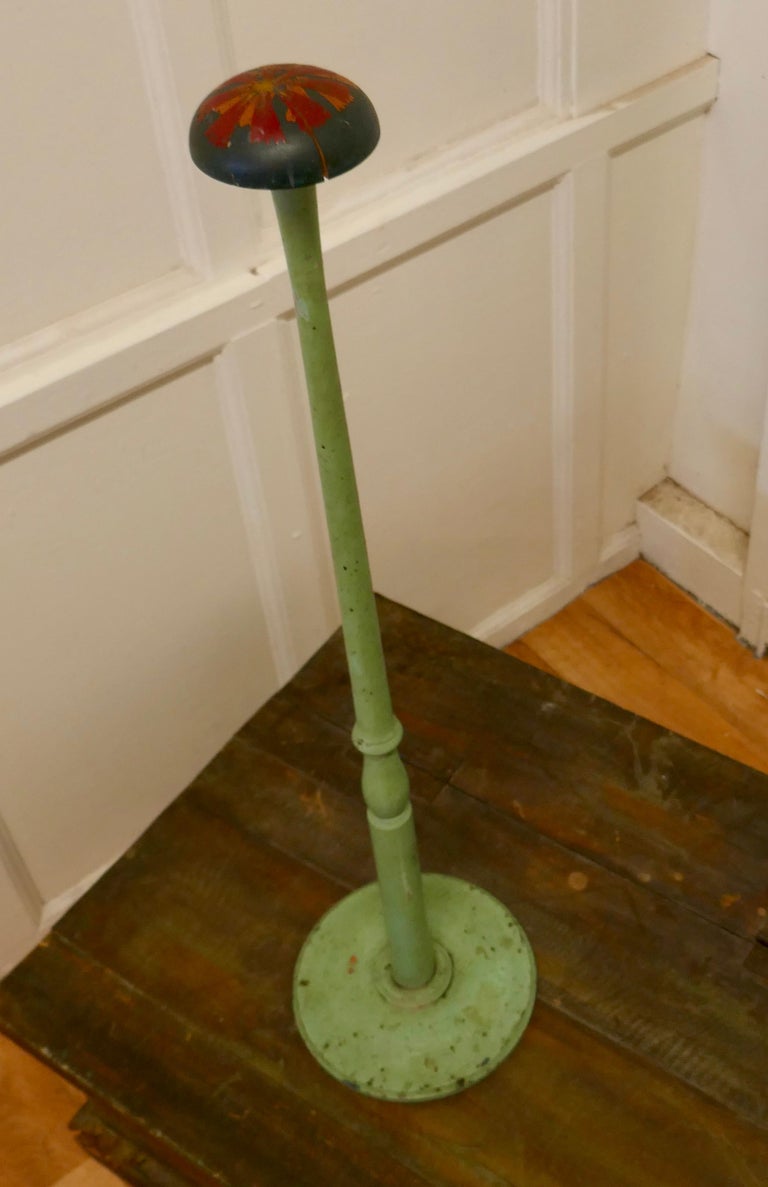 Very Tall 19th Century French Shabby Original Painted Hat Stand For ...