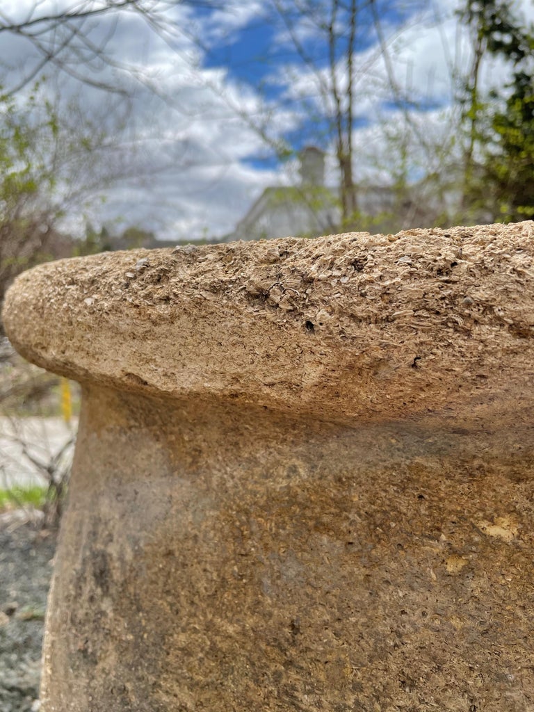 Very Tall French Carved Stone Pot/Planter/Fountain For Sale at 1stDibs