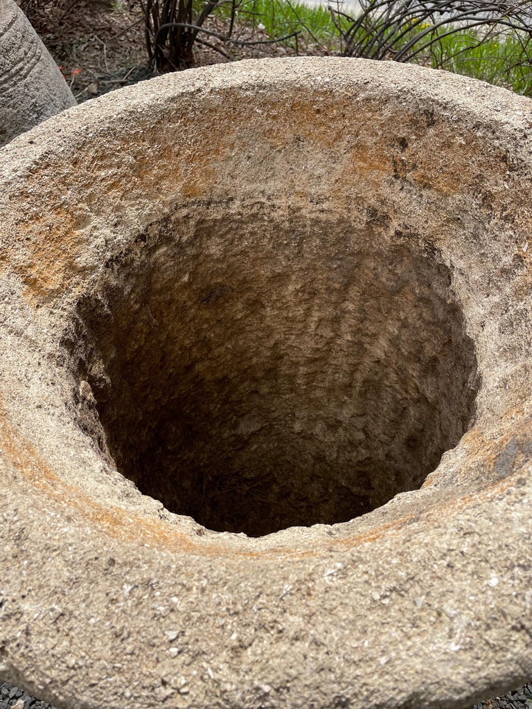 Very Tall French Carved Stone Pot/Planter/Fountain For Sale at 1stDibs