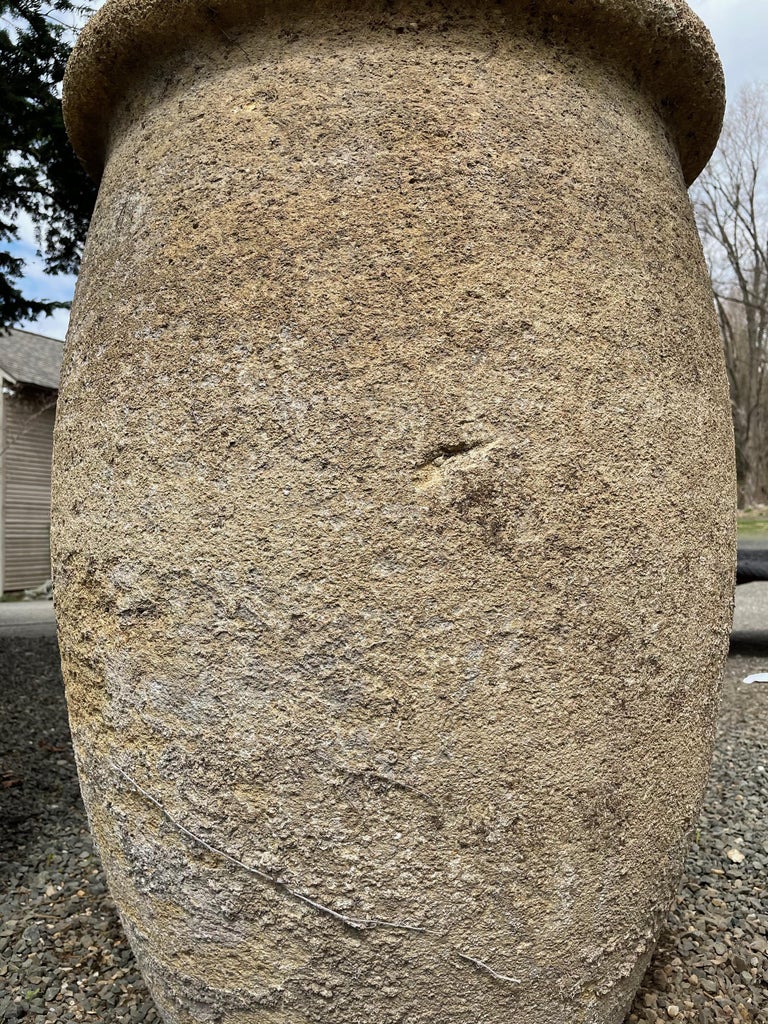 Very Tall French Carved Stone Pot/Planter/Fountain For Sale at 1stDibs