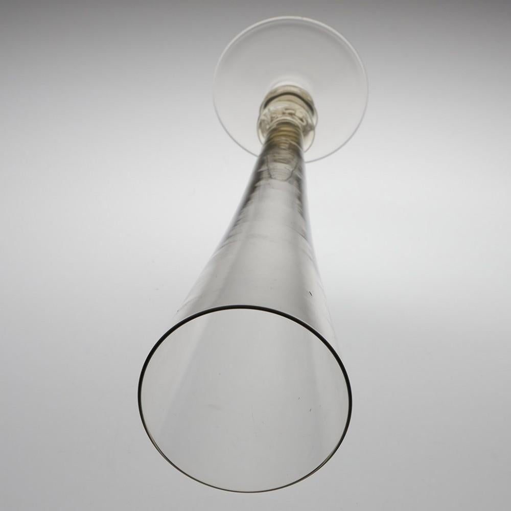 Very Tall Replica Facon de Venise Glass Flute at 1stDibs