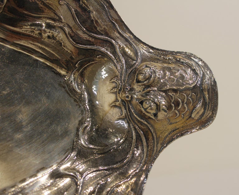 Very Rare and Unusual Gorham Martele Large Fish Tray For Sale at 1stDibs