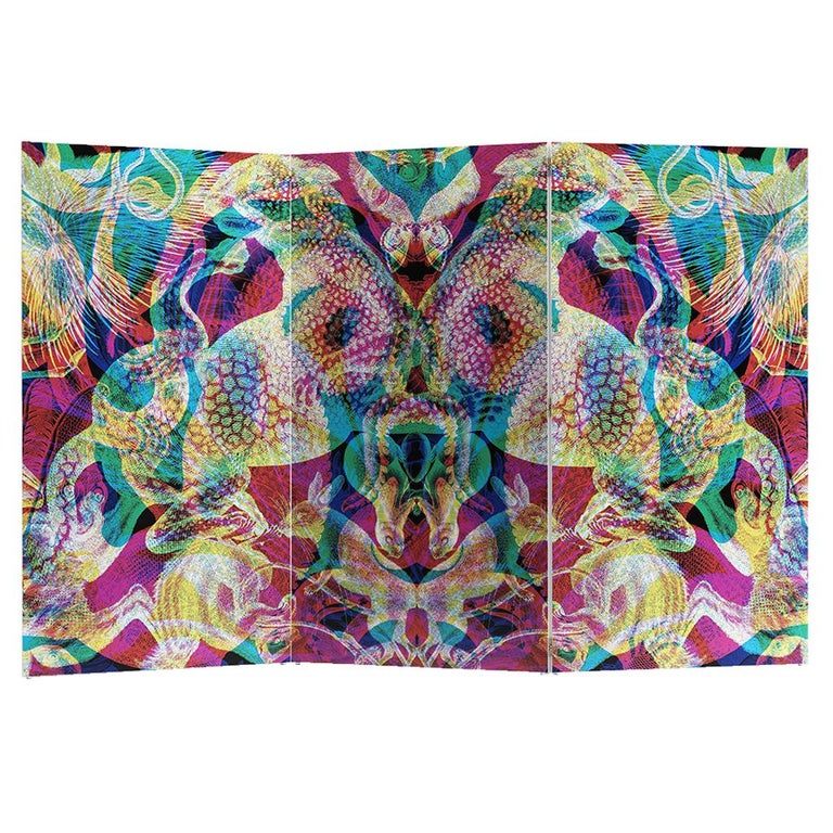 Vesalio Room Divider Screen 3 Panel RGB Lights Interactive Designed by ...