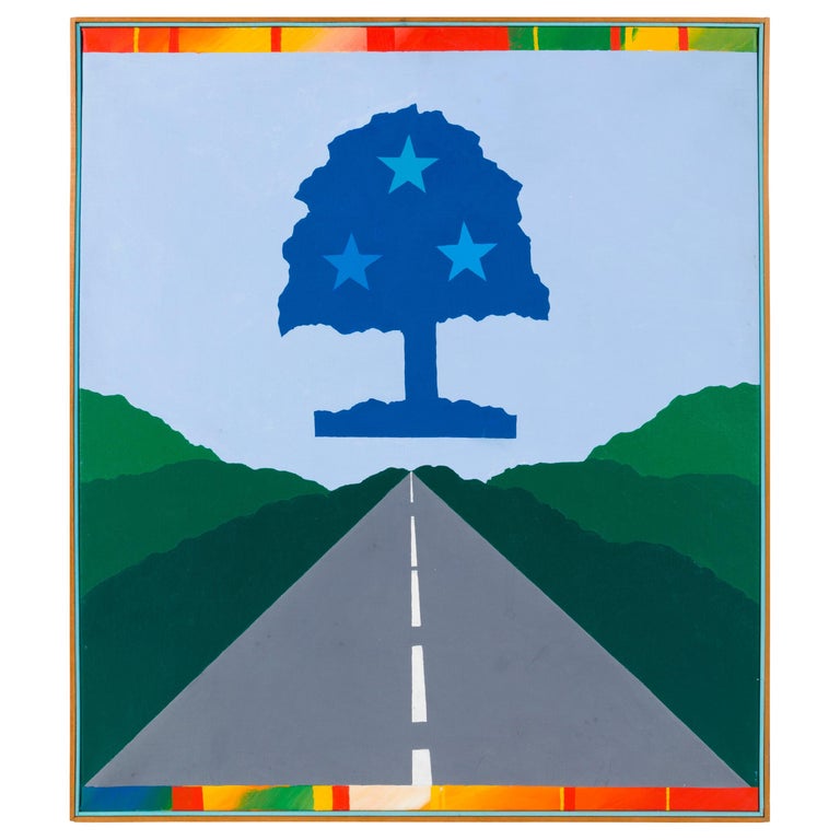 "Vestvendt Billede" Painting by Bent Karl Jacobsen, Denmark, 1981 at ...