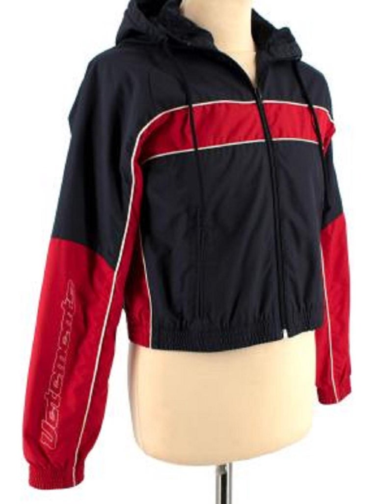 Vetements Black and Red Track Jacket For Sale at 1stDibs