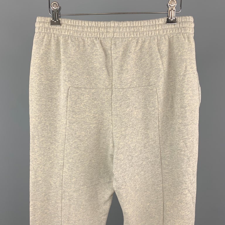 VETEMENTS Size L Light Gray Cotton / Elastane Drawstring Sweatpants at ...