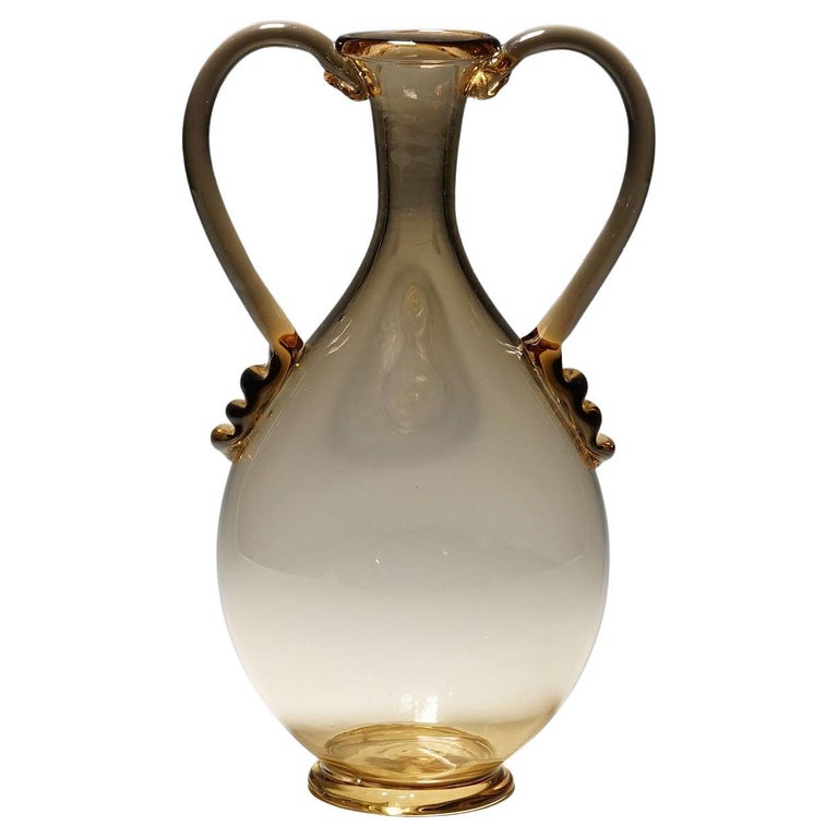Vetro Soffiato Glass Vase by Vittorio Zecchin for Venini Murano, ca ...