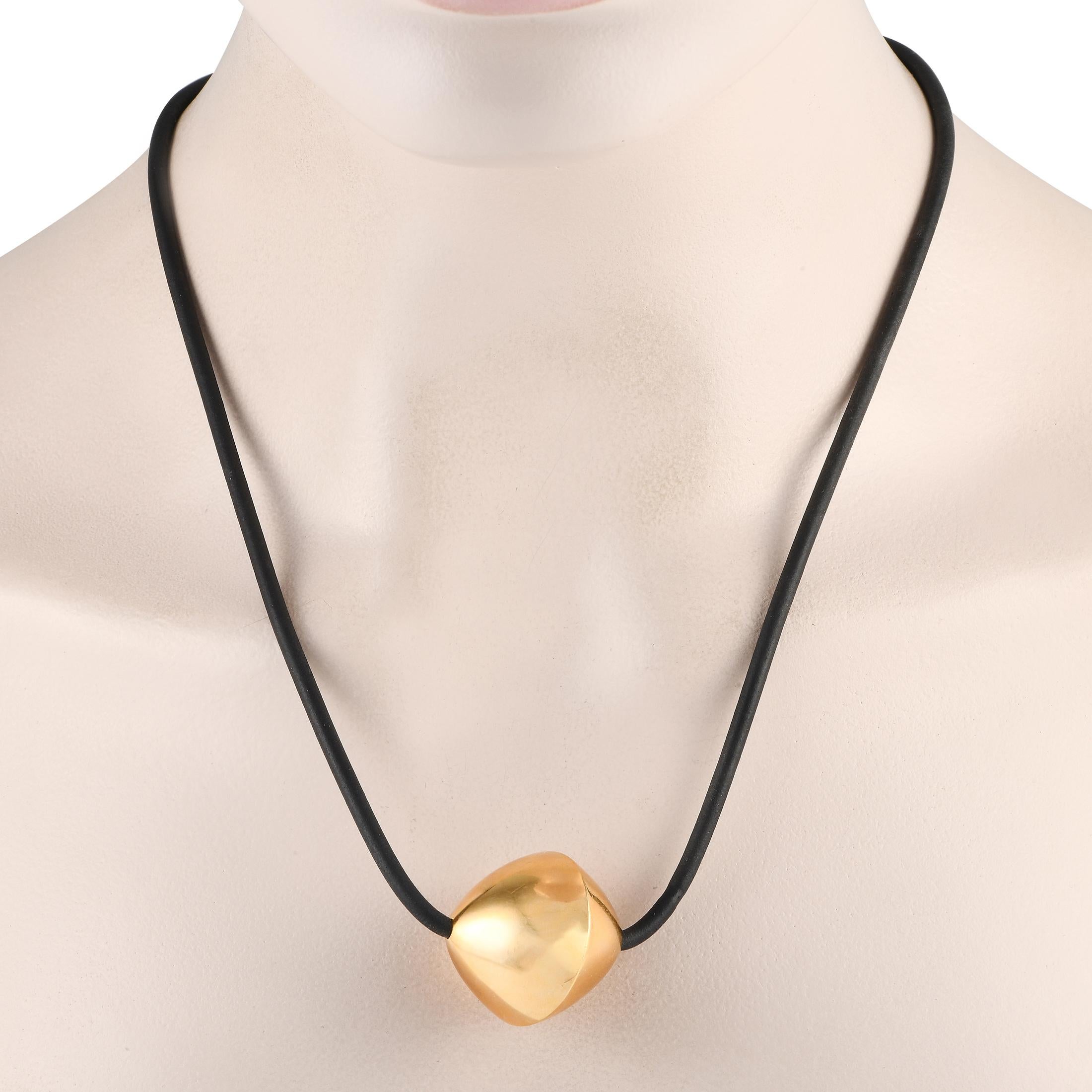 Vhernier 18K Yellow Gold Cord Necklace For Sale at 1stDibs