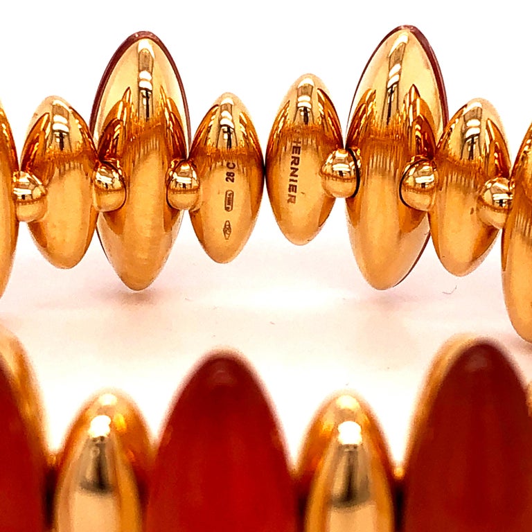 Vhernier 2011 Fuseau Collection Red Carnelian Rock Crystal Rose Gold ...