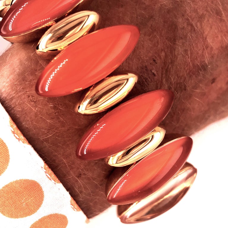 Vhernier 2011 Fuseau Collection Red Carnelian Rock Crystal Rose Gold ...