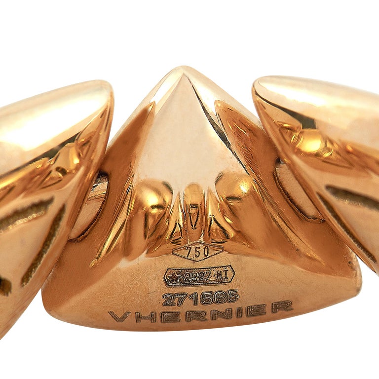 Vhernier Freccia Mini 18 Karat Rose Gold Lapis Lazuli and Rock Crystal ...