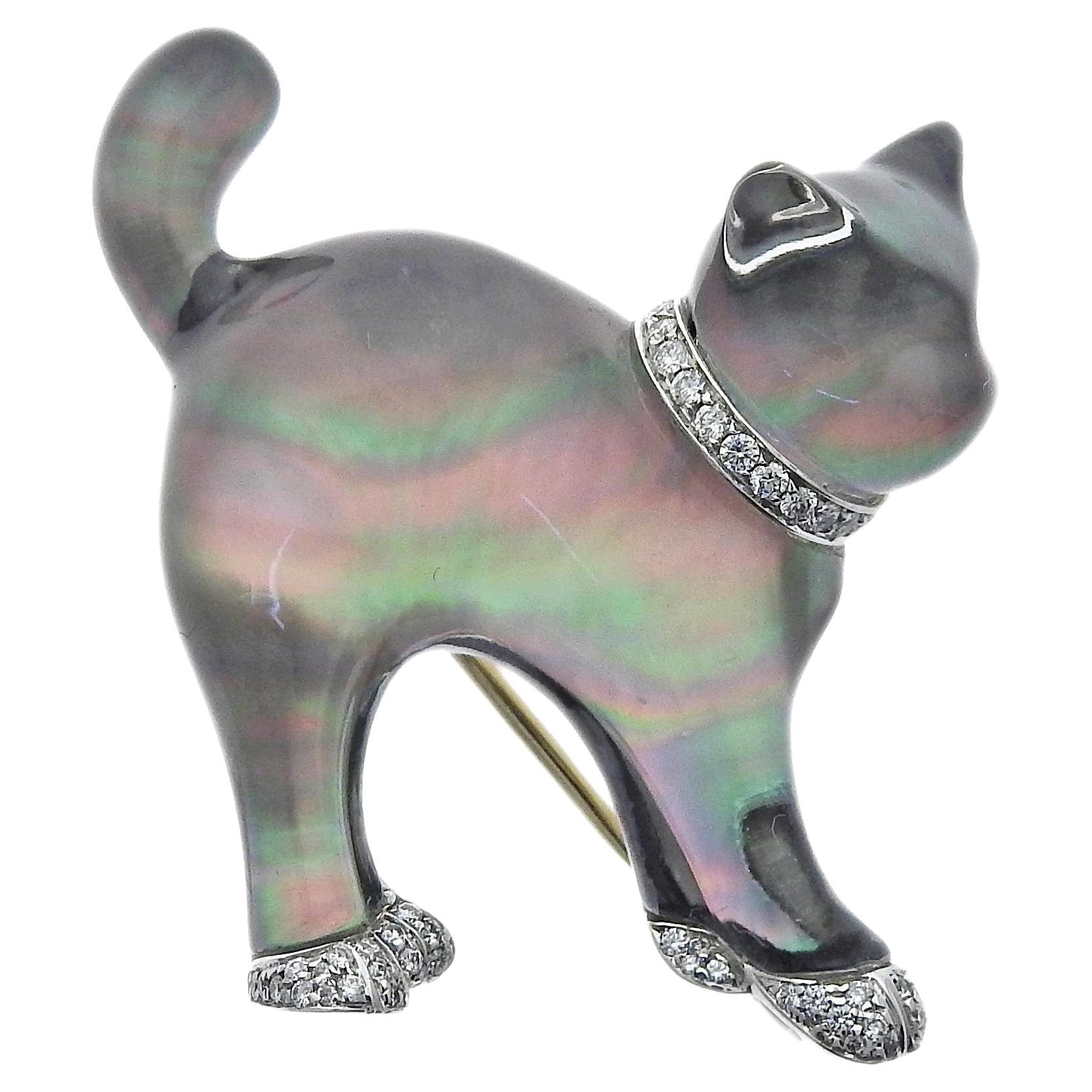Cat Brooches - 113 For Sale on 1stDibs | cat brooch pin, cat brooches ...
