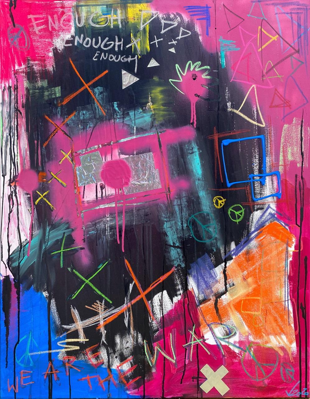 Vi Kalinski - Vi Kalinski "Diaries '' Original Painting on Canvas For ...