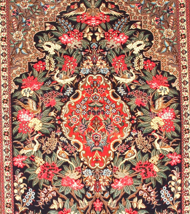Via Como, Fine Qum Ghom Rug circa 1940 Iran Persian Carpet For Sale at ...