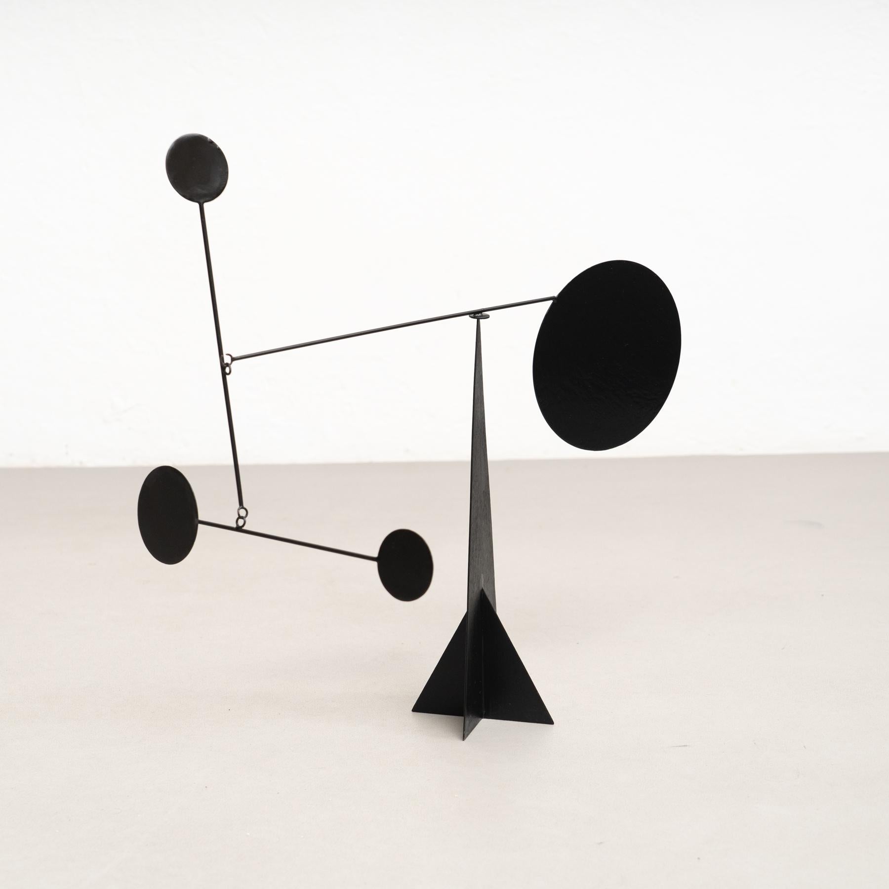 Vibrant Motion: Kinetic Sculpture - Iron, Paint, Movement For Sale at ...