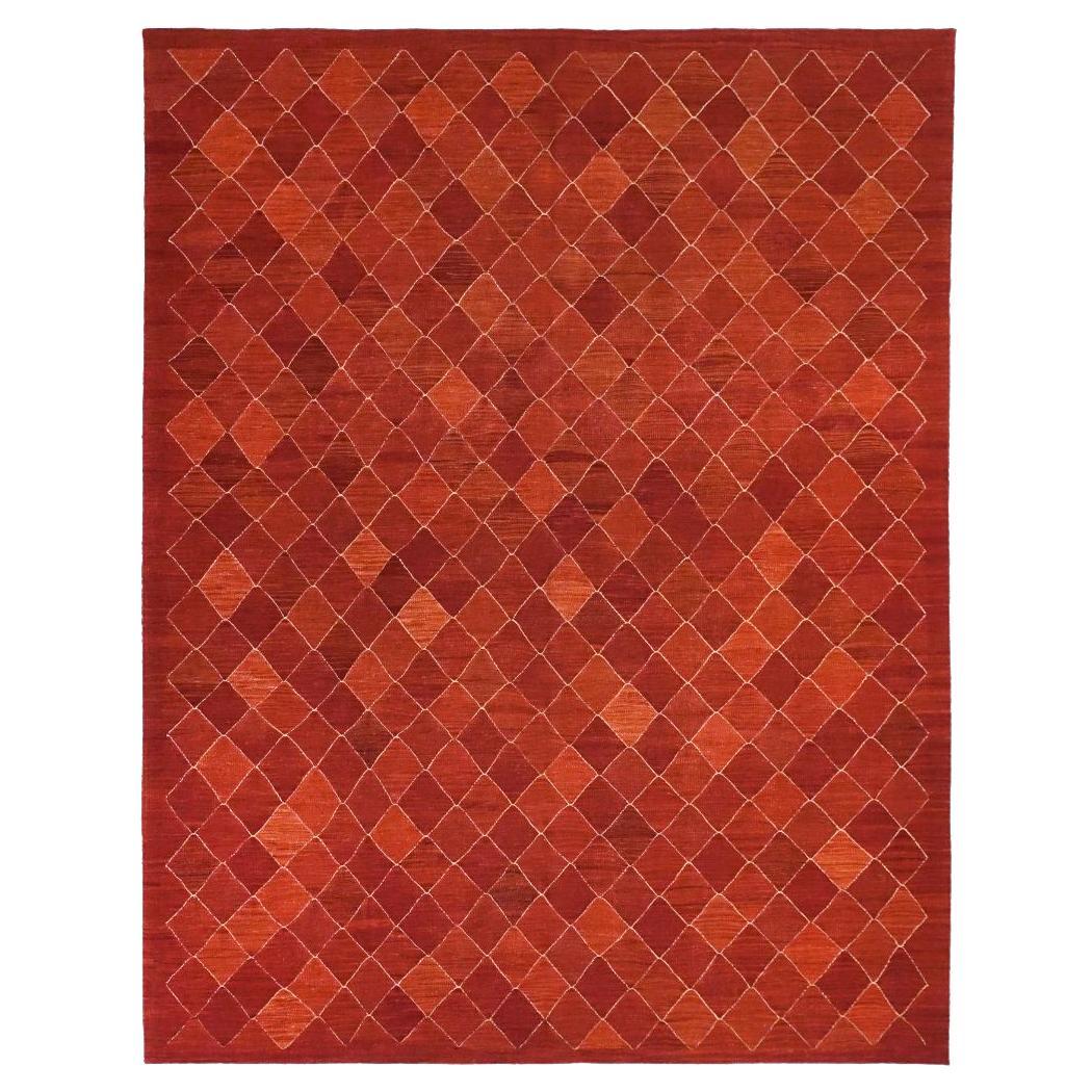 Vintage Handwoven Anatolian Kilim Rug - Multicolor Vibrant Striped ...