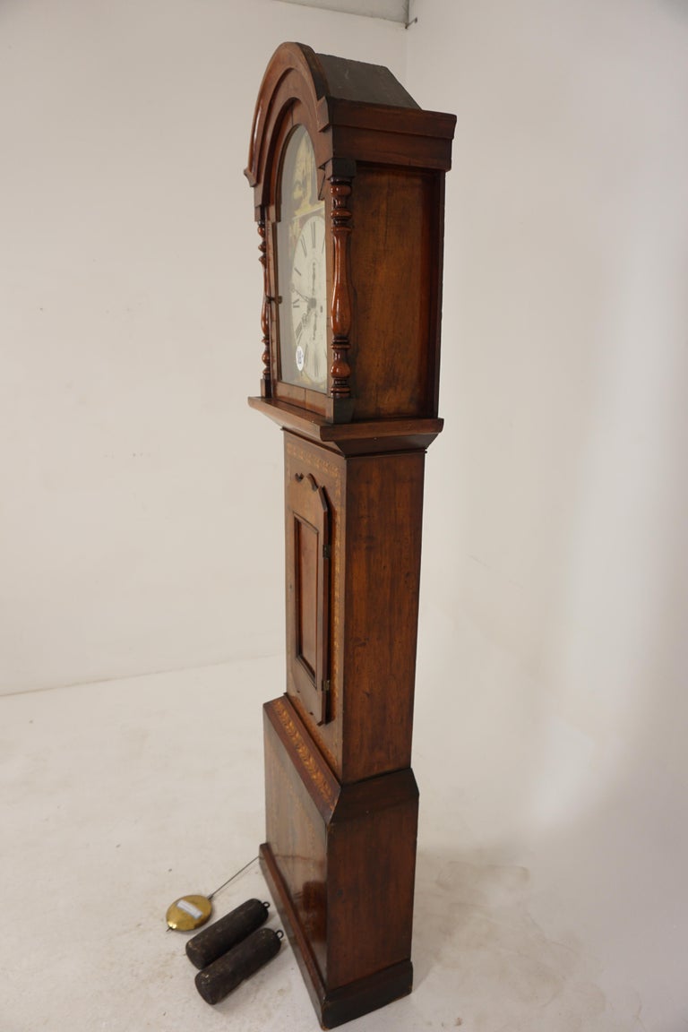 Vic. Grandfather Long Clock by Brackenridge of Kilmarnock Scotland 1870 ...