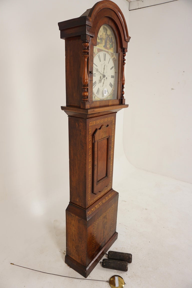 Vic. Grandfather Long Clock by Brackenridge of Kilmarnock Scotland 1870 ...