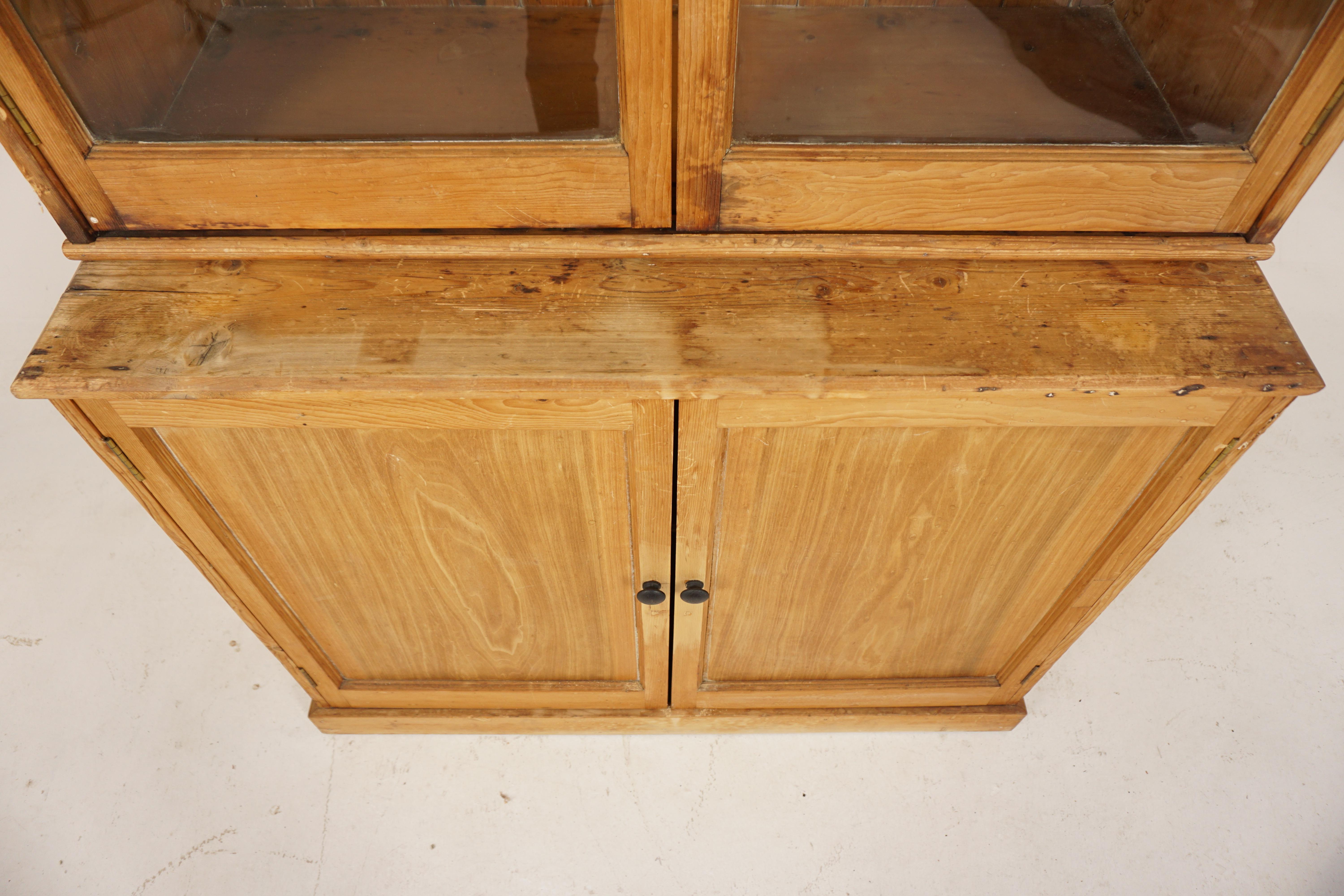 Vic. Pine Kitchen Pantry Cupboard, Farmhouse Buffet and Hutch Scotland ...
