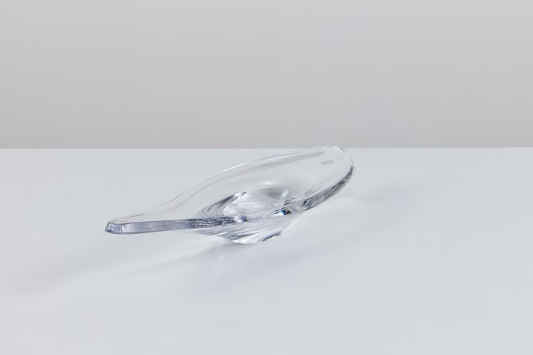 Vicke Lindstrand Art Glass Fish Dish by Kosta Boda For Sale at 1stDibs