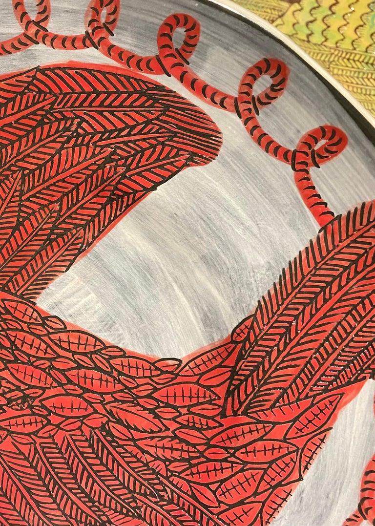 Vicky Lindo - Red Owl Plate For Sale at 1stDibs