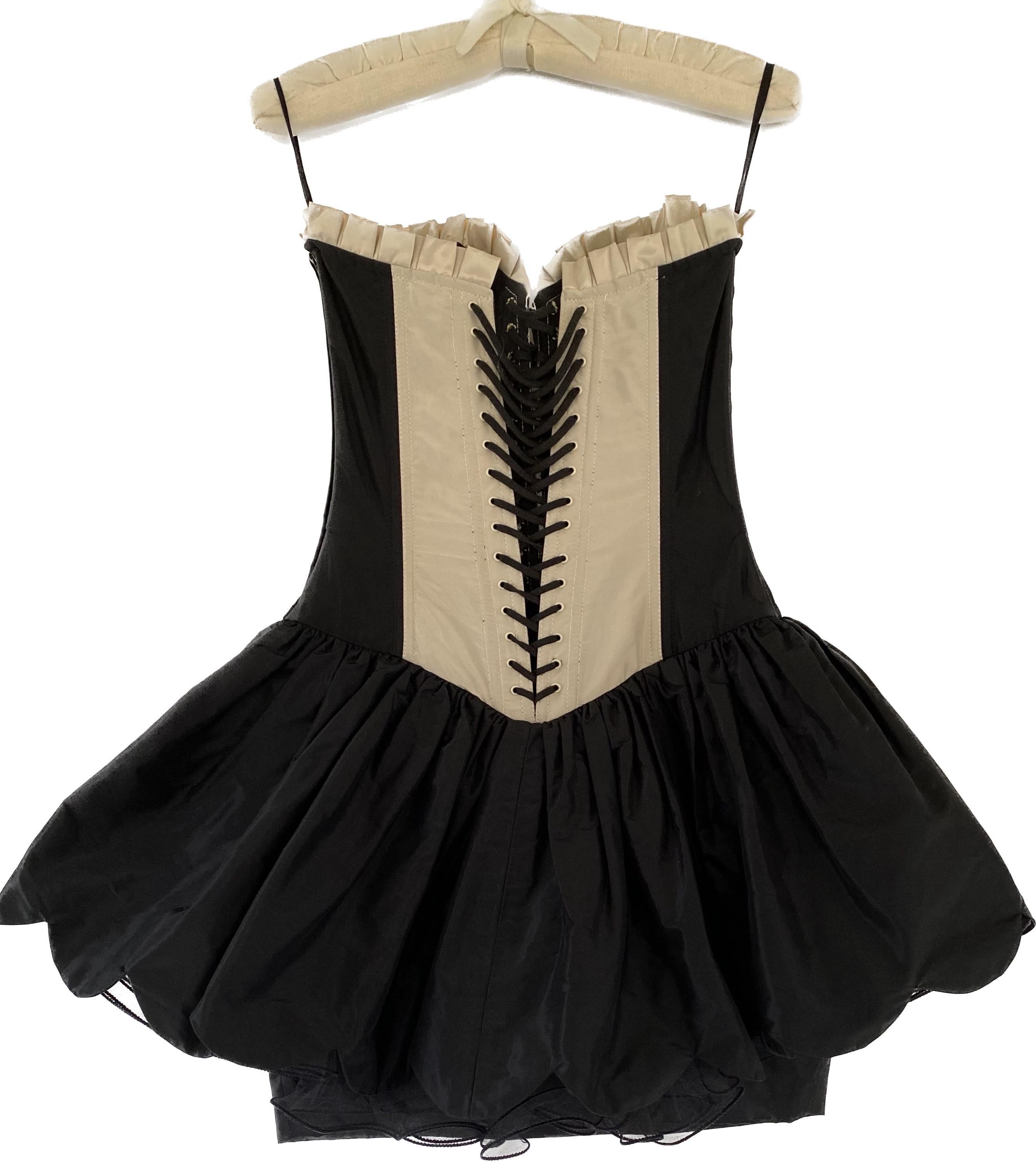 Vicky Tiel Couture Vintage 1980s New Man Corset Dress For Sale at 1stDibs